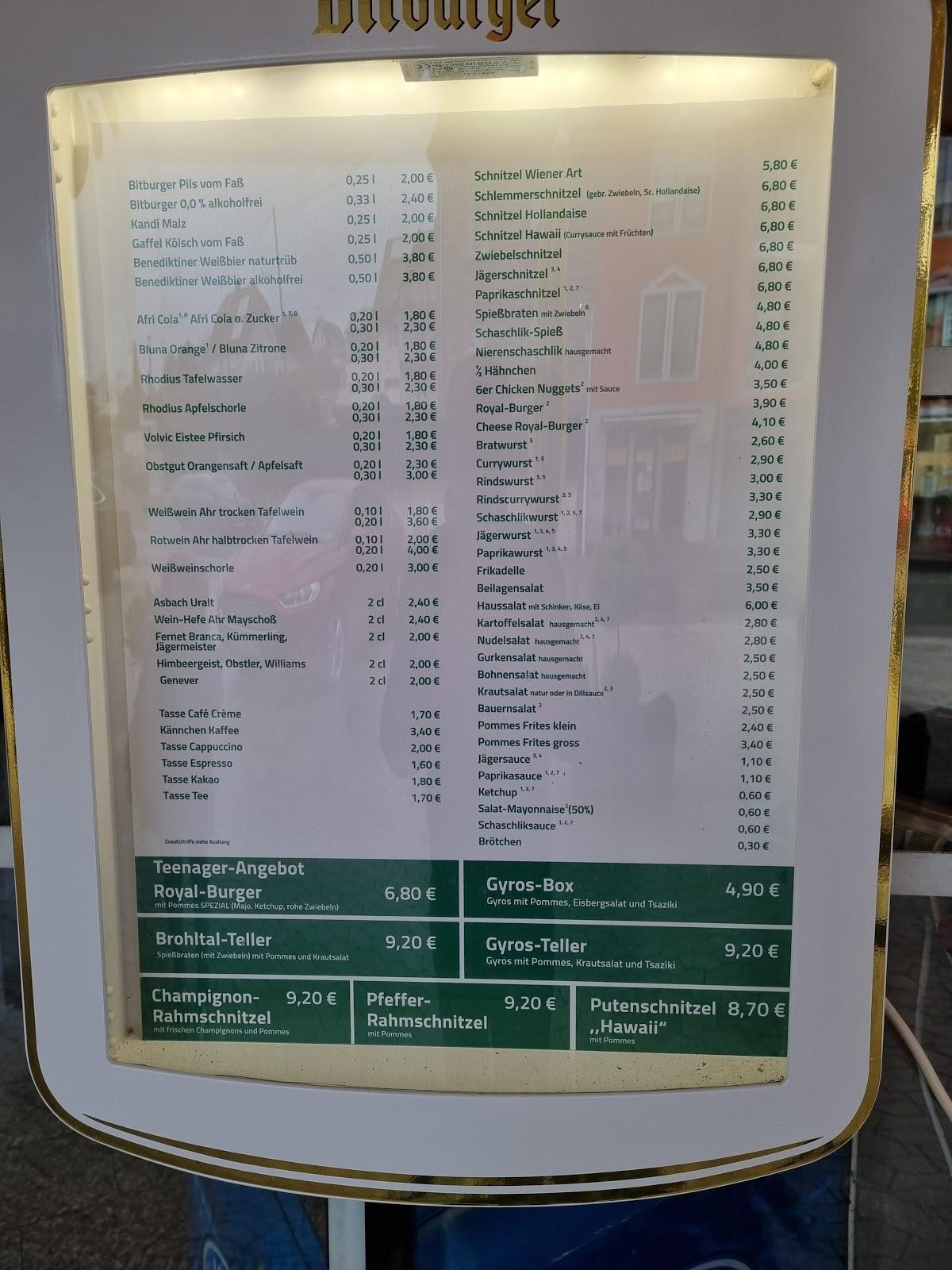 Speisekarte von Grill-Restaurant Gasper GmbH, Oberzissen