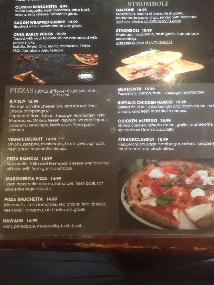 Menu at The Strand Bistro & Chophouse pub & bar, Jesup