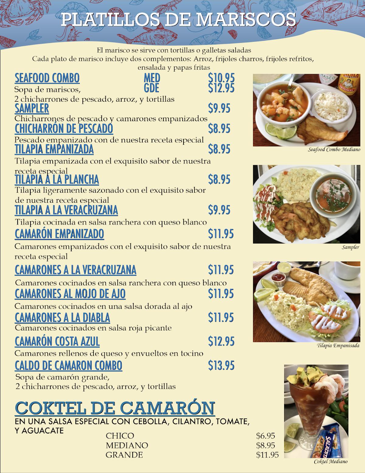 Menu at El Portón Mexican Restaurant McAllen, McAllen