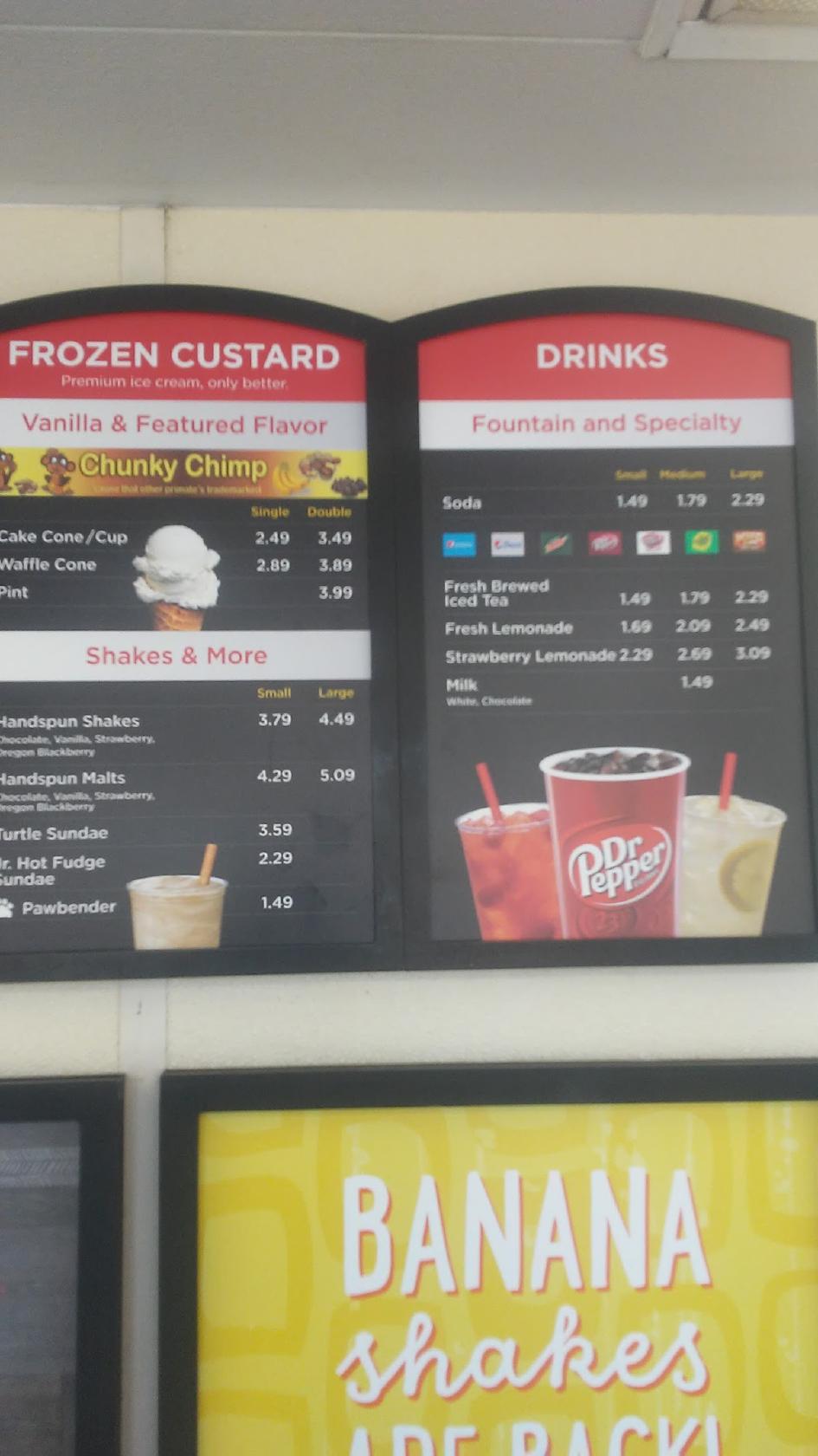 Menu at Good Times Burgers & Frozen Custard fast food, Golden ...