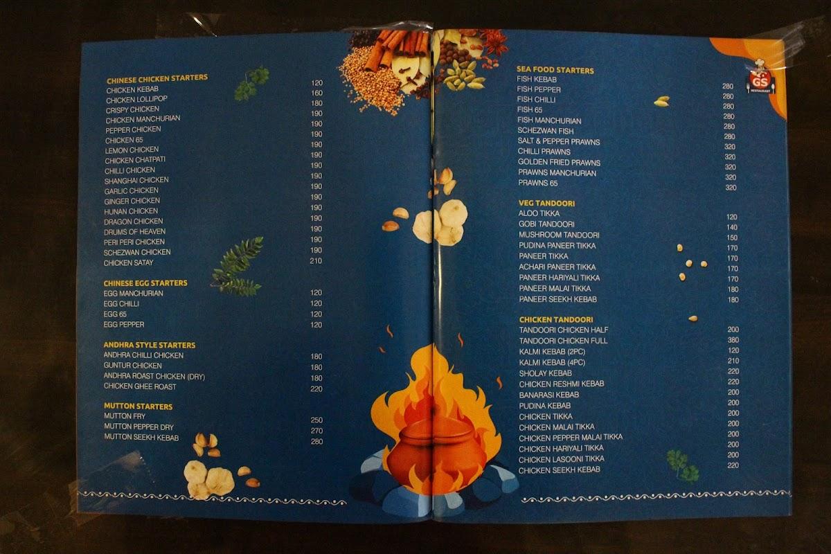Menu at Grand Samruddhi the perfect dine restaurant, Bengaluru