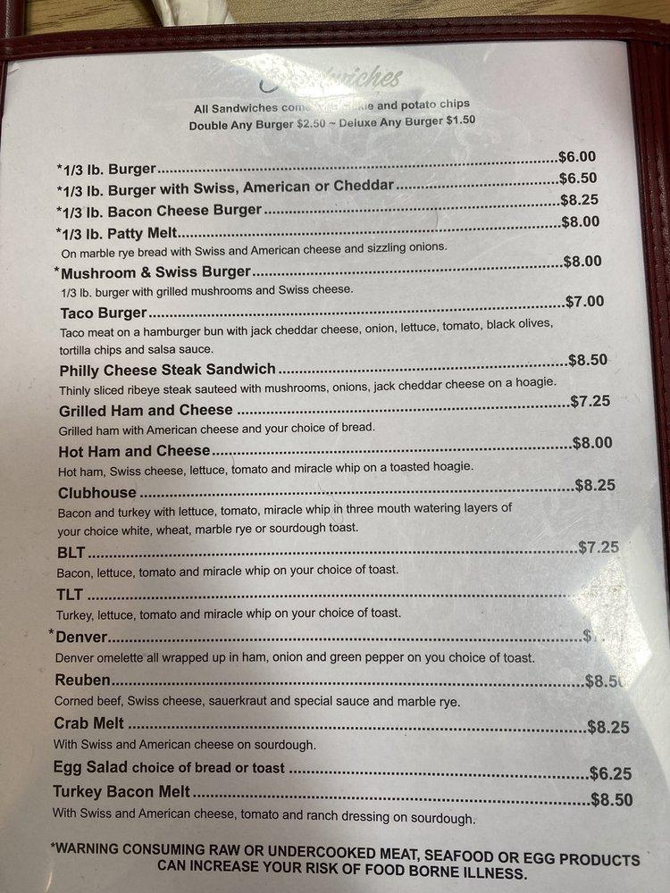 Menu at Coffee Cottage Cafe, Rugby