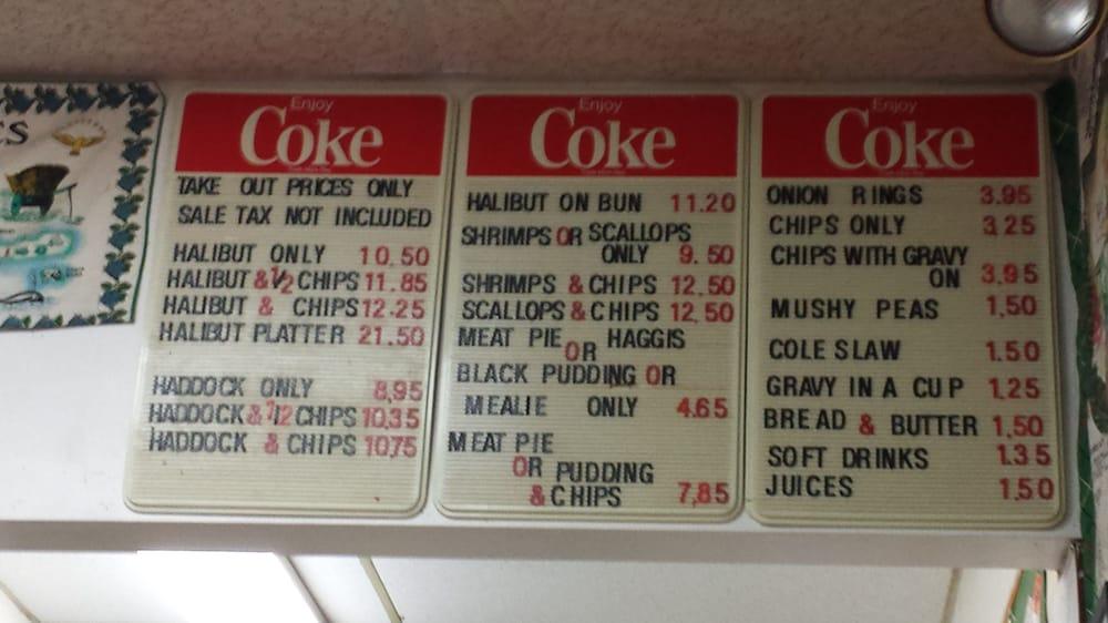 Menu at Jasper Fish & Chips restaurant, Pickering, Liverpool Rd