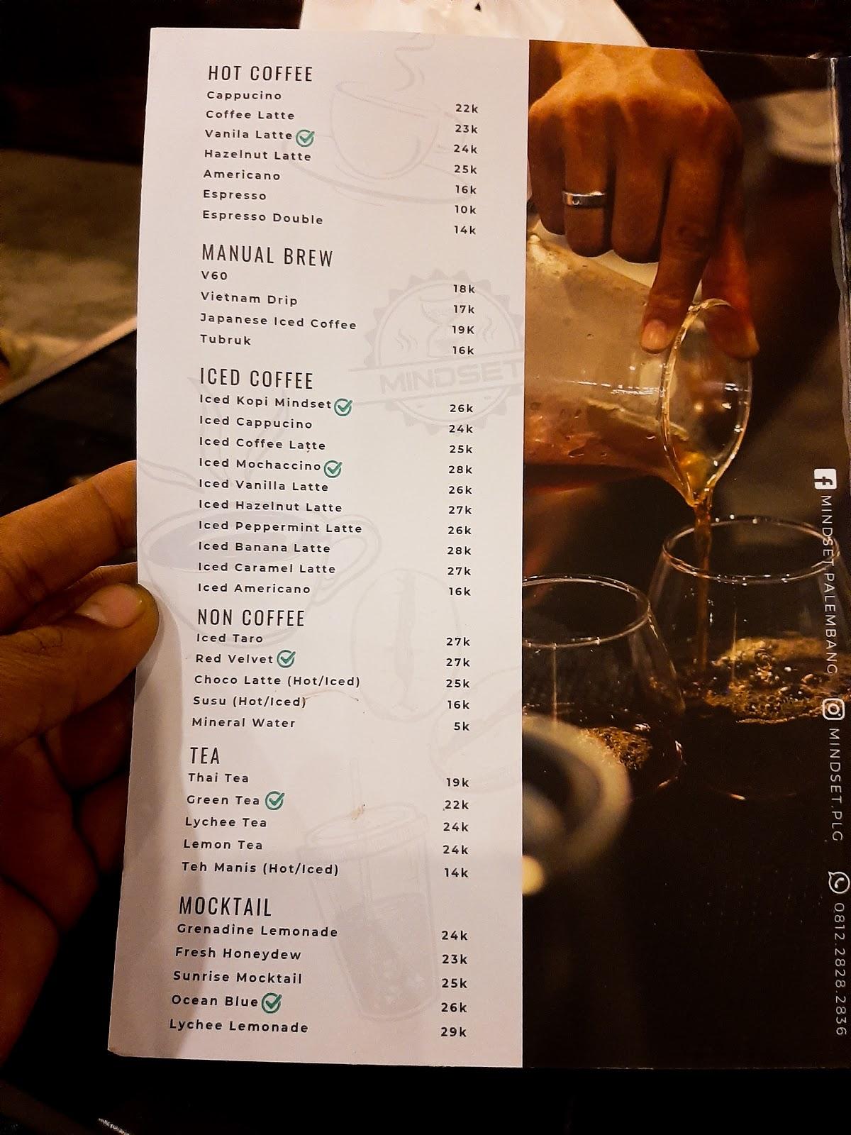 Menu at MINDSET CAFE PALEMBANG, Palembang
