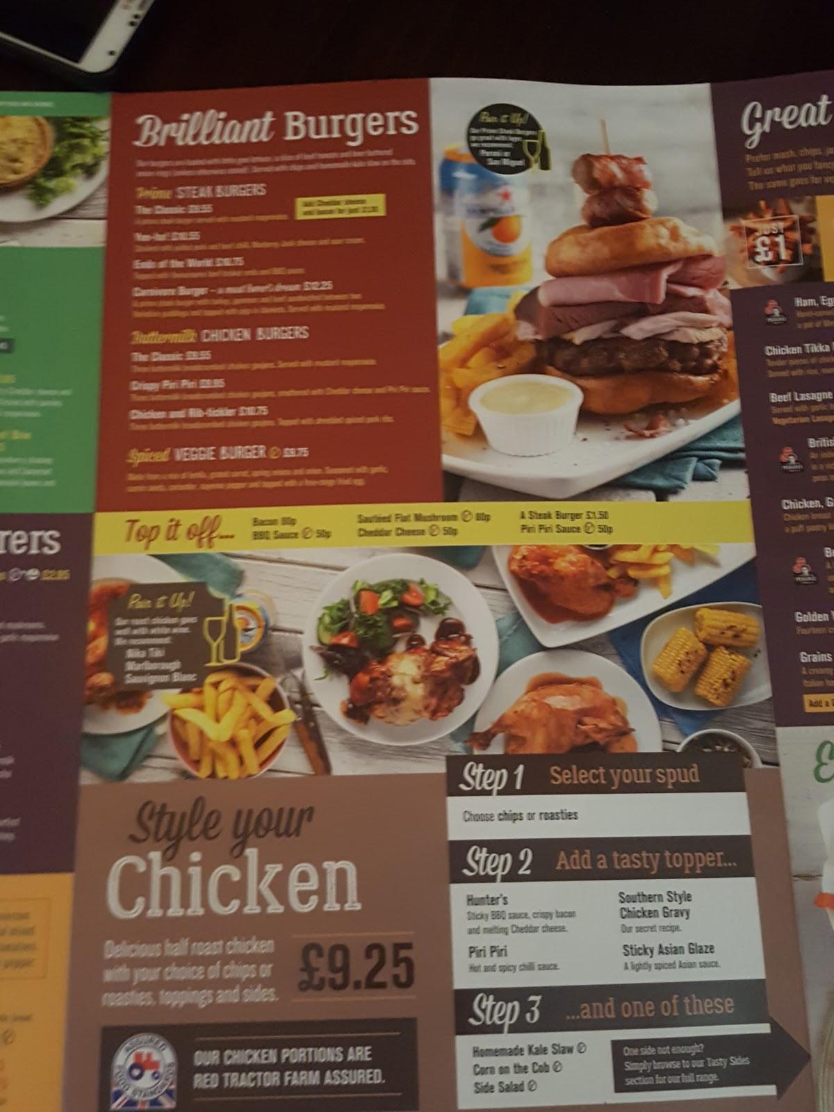 Menu at Sailmaker pub & bar, Gosport
