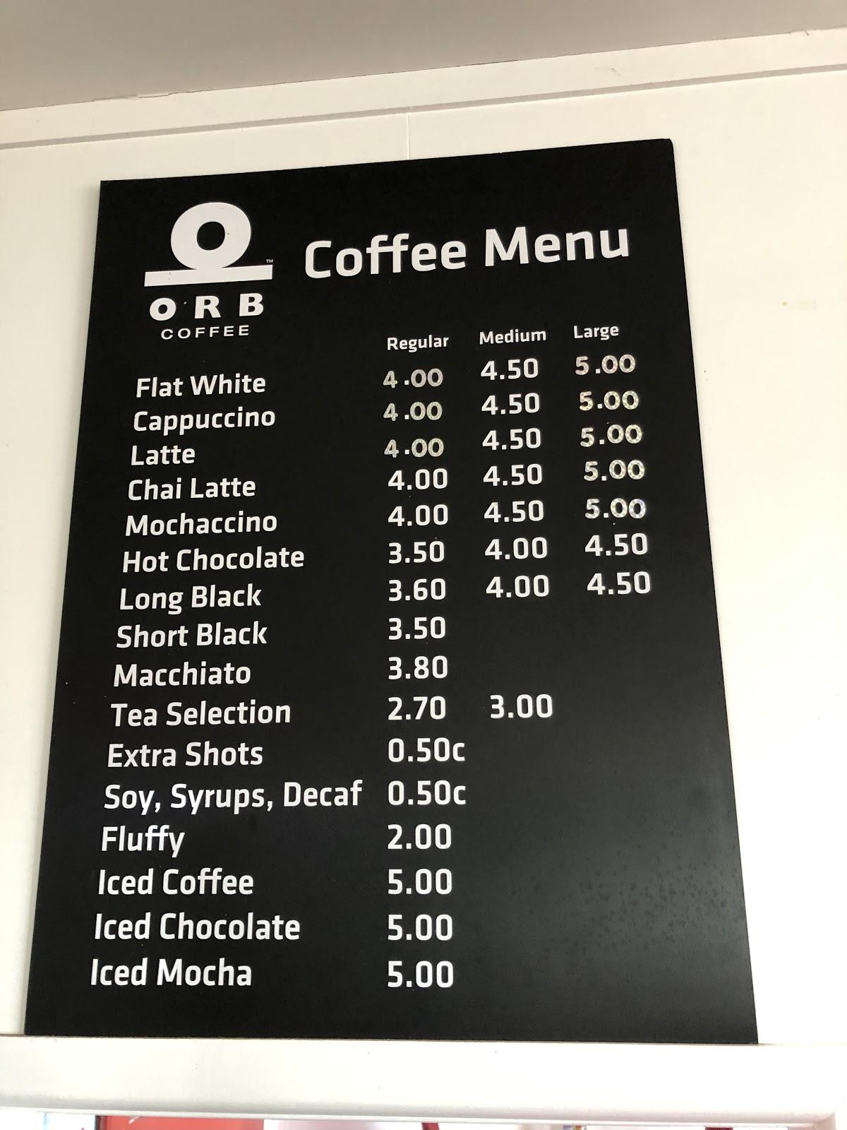Menu at Olympic Cafe, Ngatea