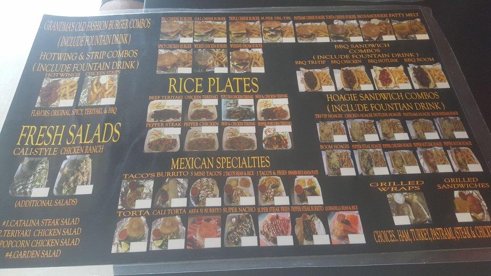 Menu at Weekend Dreams Burgers & Grill BBQ, Fresno