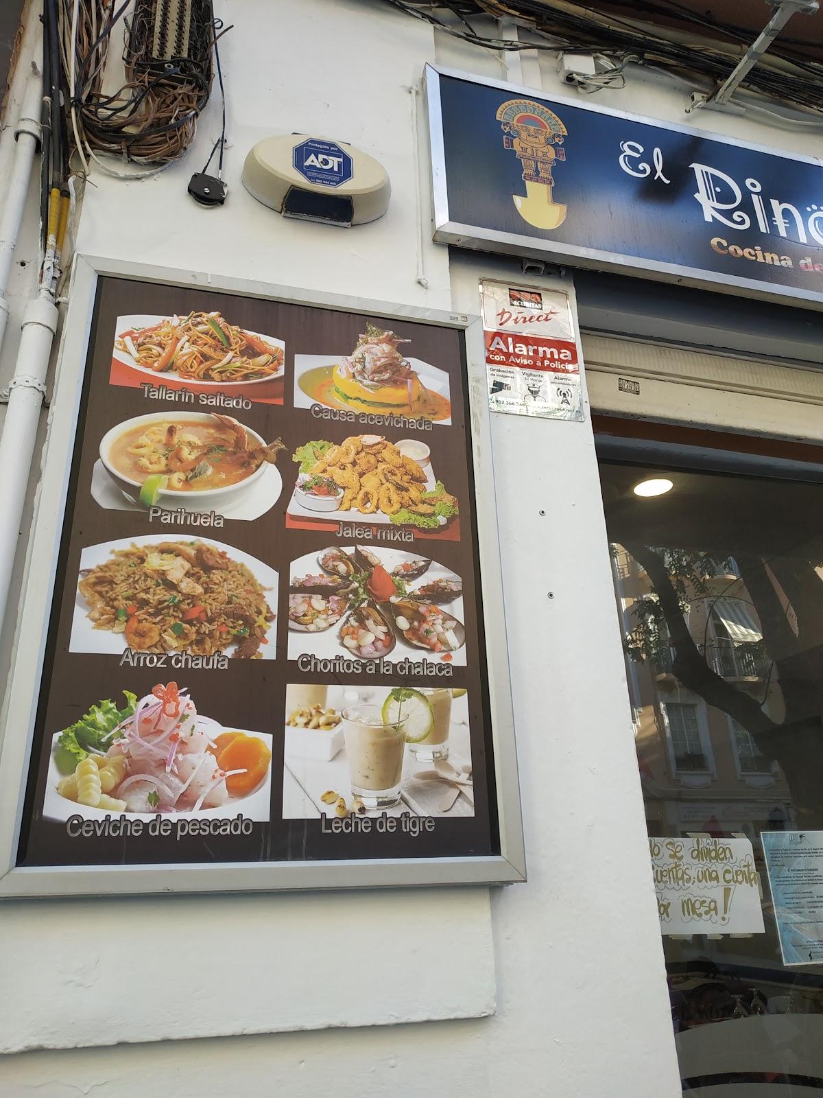 Carta del restaurante El Rinconcito Peruano, Valencia