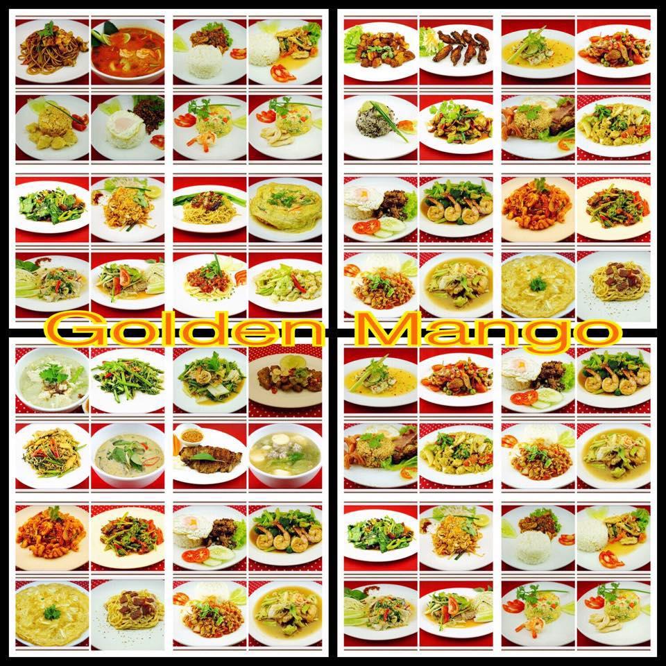 Menu at Golden Mango restaurant, Bangkok