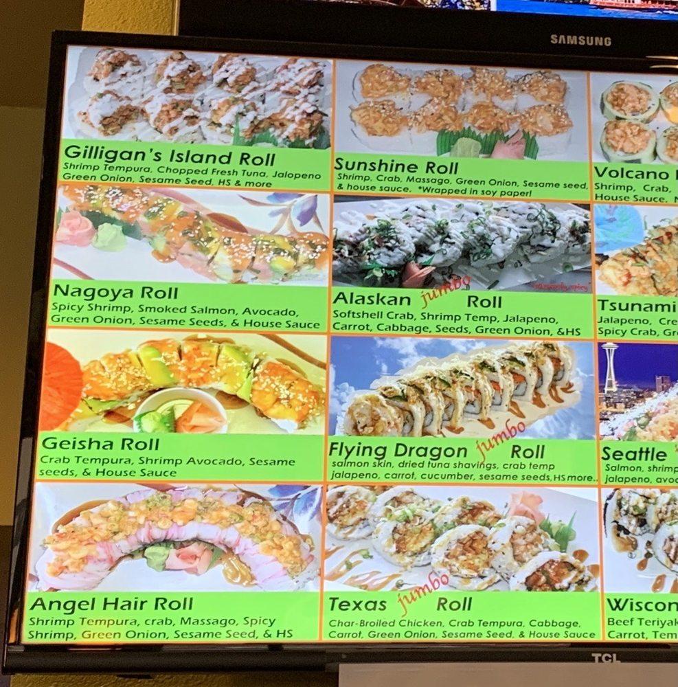 Menu at Healthy Japan restaurant, Visalia, S Mooney Blvd