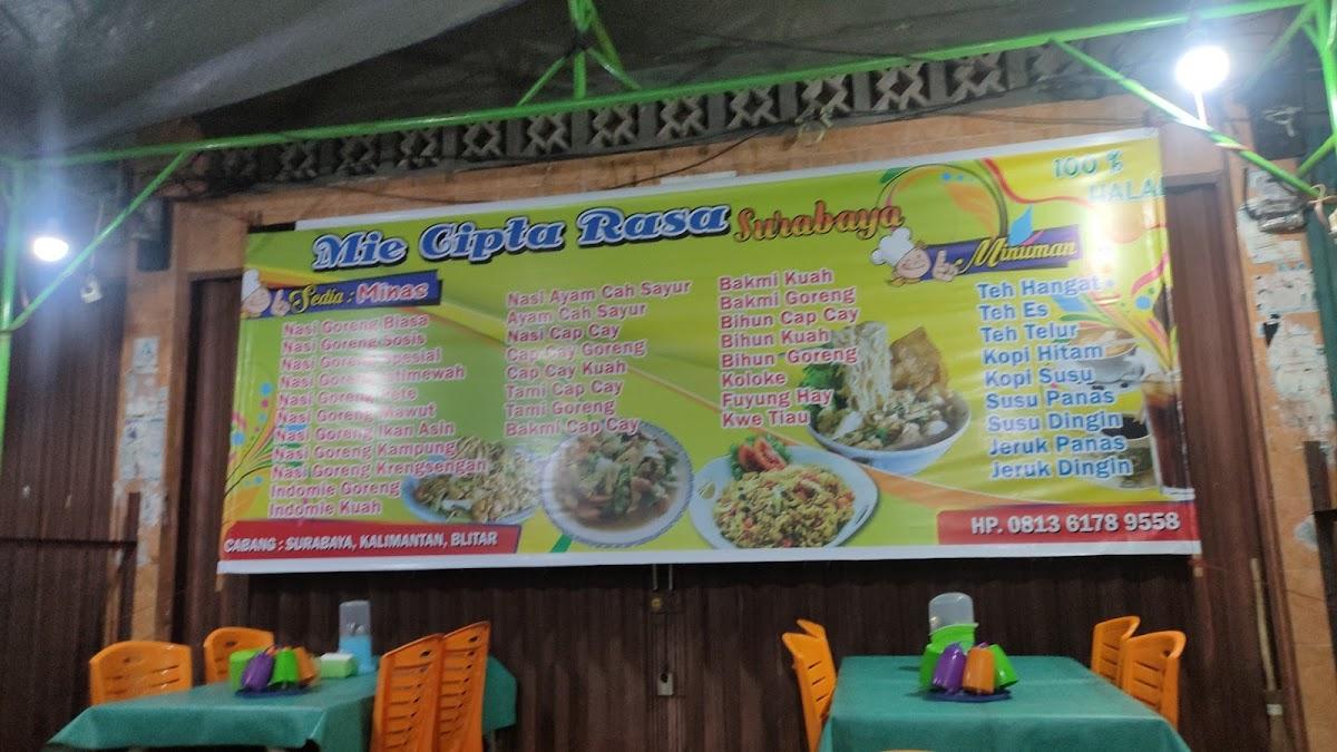 Menu at Nasi Goreng Jawa Cipta Rasa restaurant, Pekanbaru
