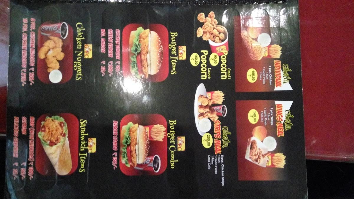 Menu at GFC Ghala Fried Chicken, Ernakulam