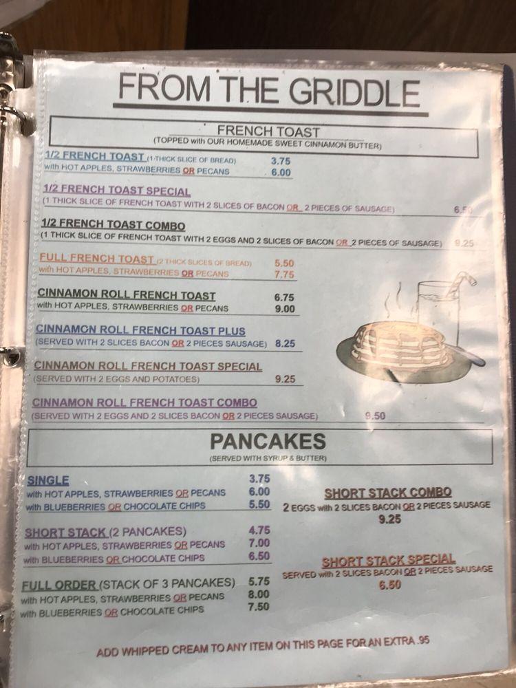 Menu at Manny's Snack Shack restaurant, Twin Lakes