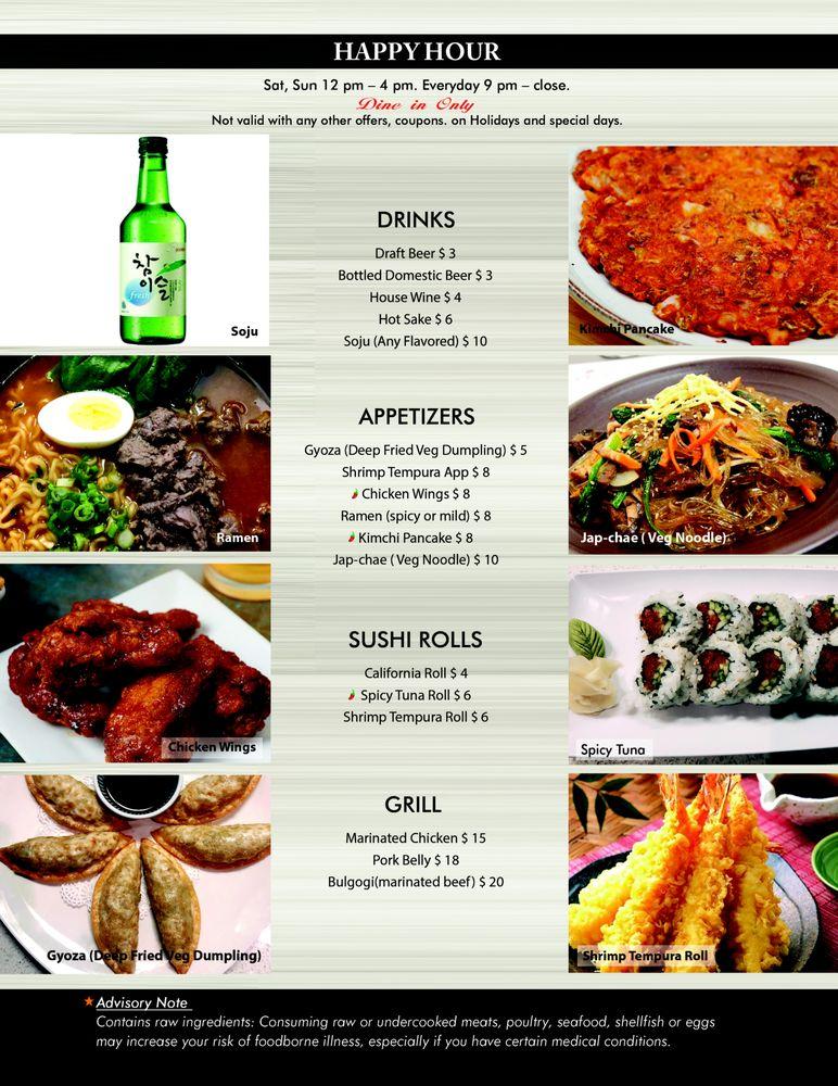 Menu at YAMI Korean & Japanese Restaurant, Boynton Beach