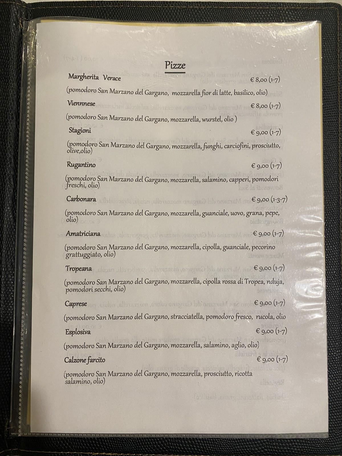 Menu da Al Rugantino By Chiarelli ristorante, Udine