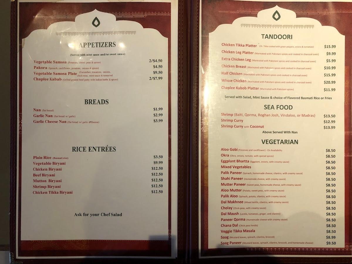 Menu at Family Corner Restaurant, Cornwall