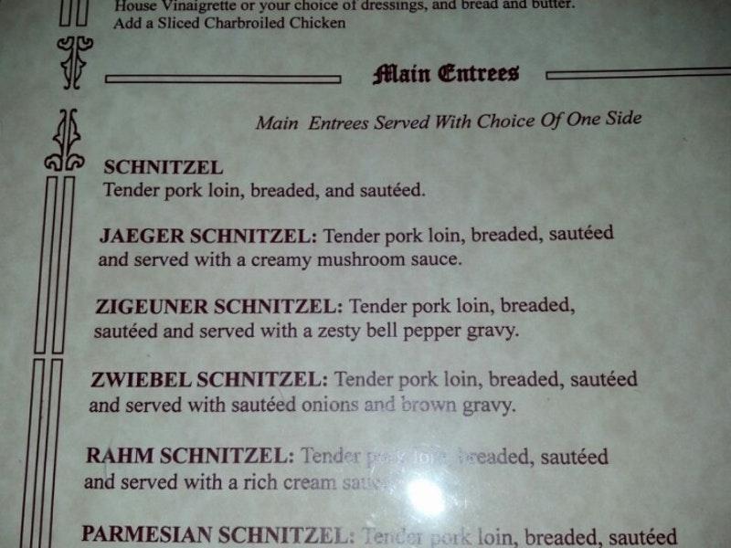 Menu at The Castle Cafe, Daleville