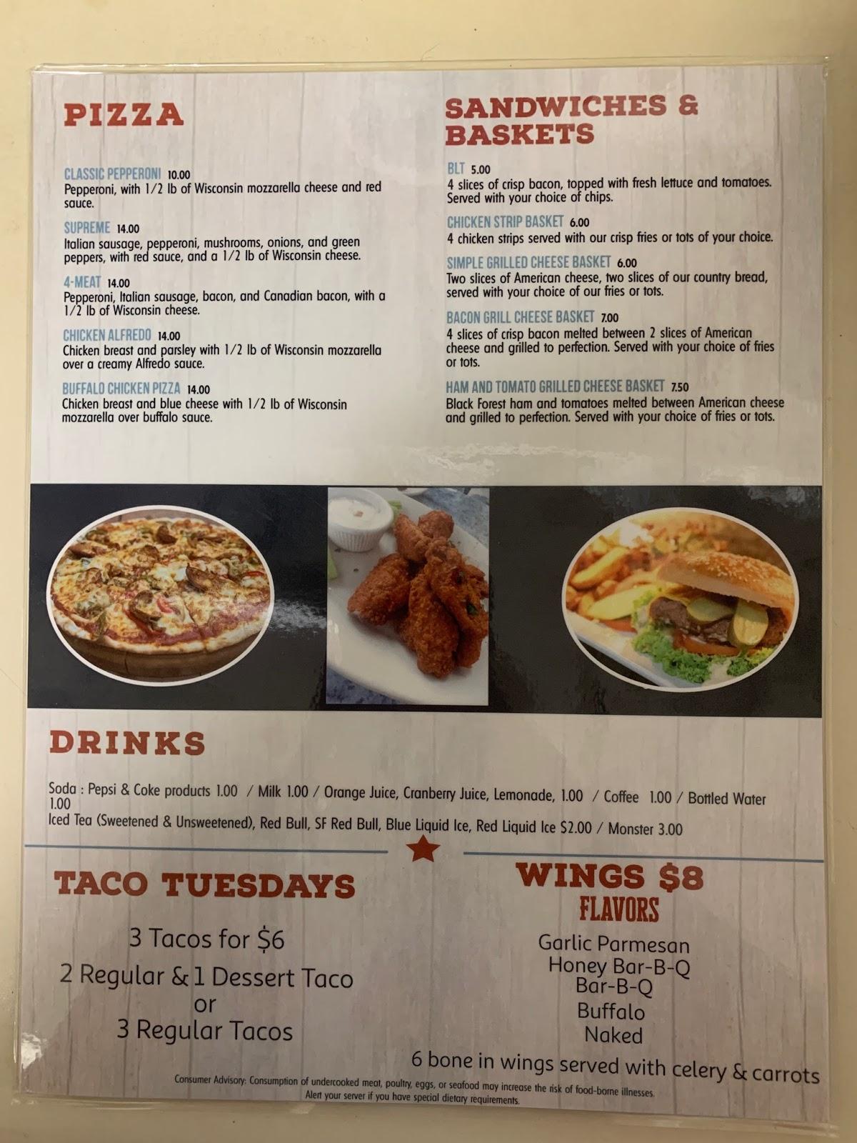 Menu at Red Rooster pub & bar, Shepherd