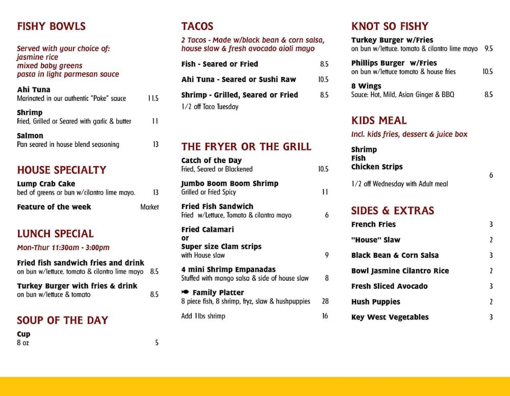 Menu at Something Fishy Apopka restaurant, Apopka, E Semoran Blvd A