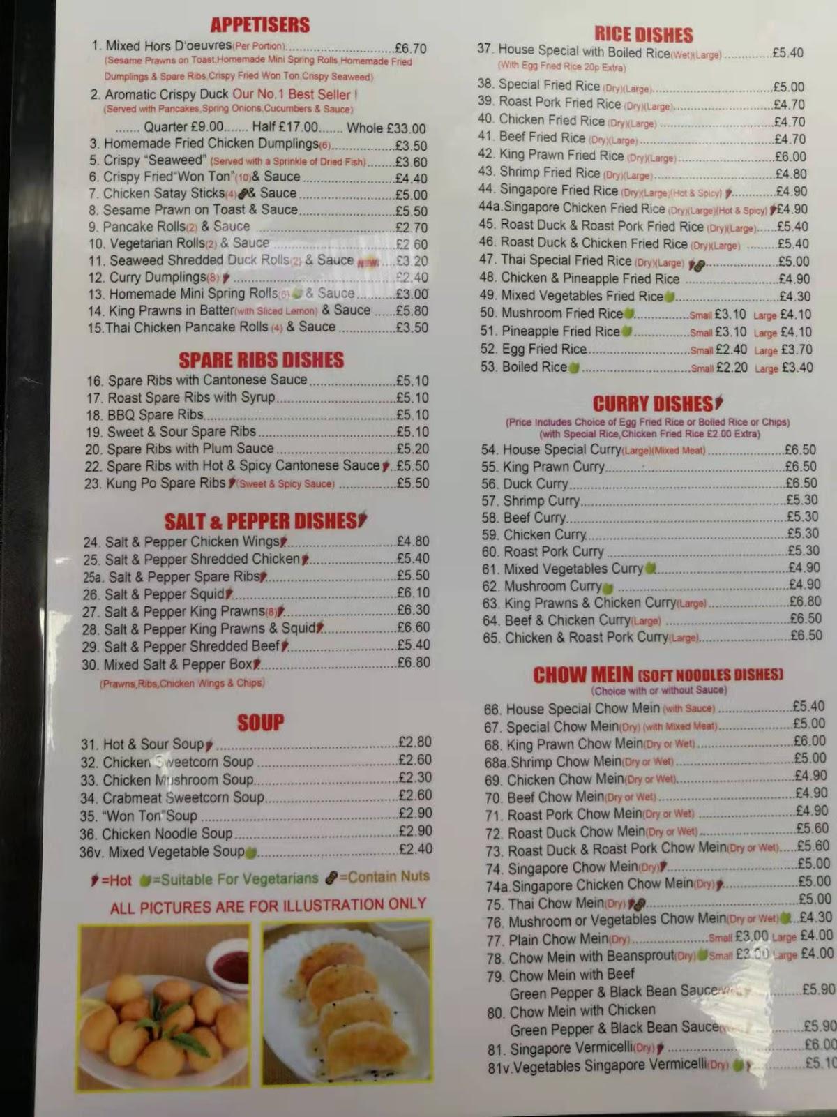 Menu at The Good Chef Chinese Takeaway fast food, Banbury