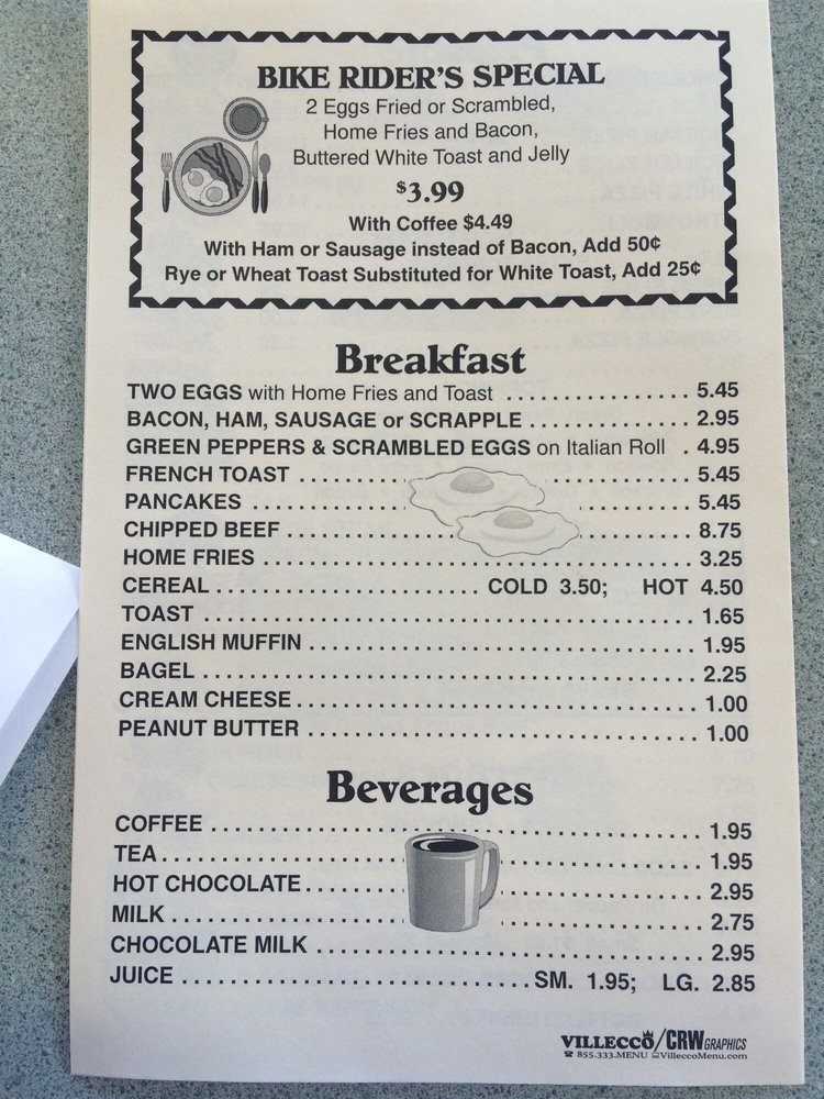 Menu at Little Nicky's Pizza pizzeria, North Wildwood