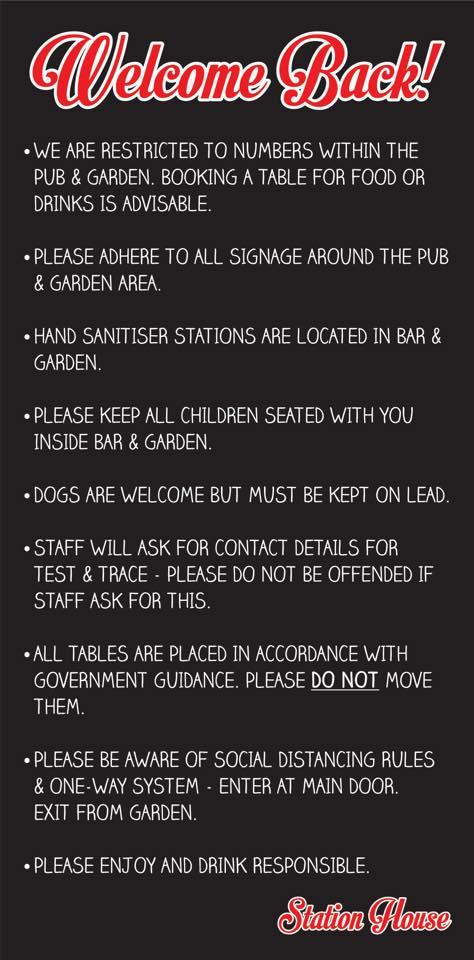 Menu at Station House pub & bar, Whitland