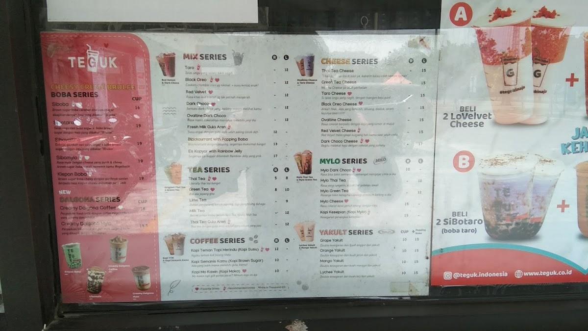Menu at TEGUK - Grand Batavia cafe, Indonesia