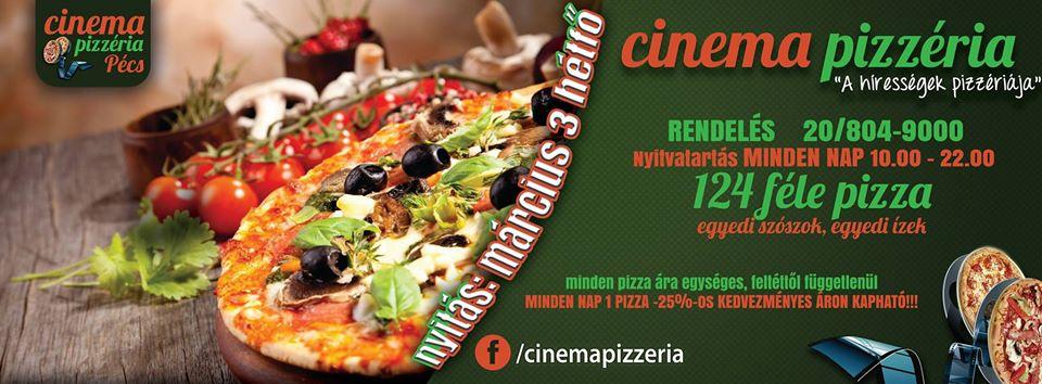 Cinema Pizzéria pizzeria, Pécs
