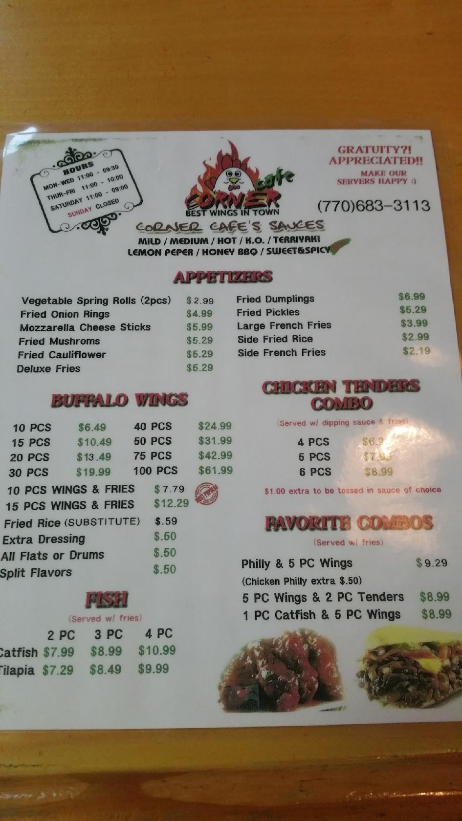 Menu at Cafe 1485, Newnan