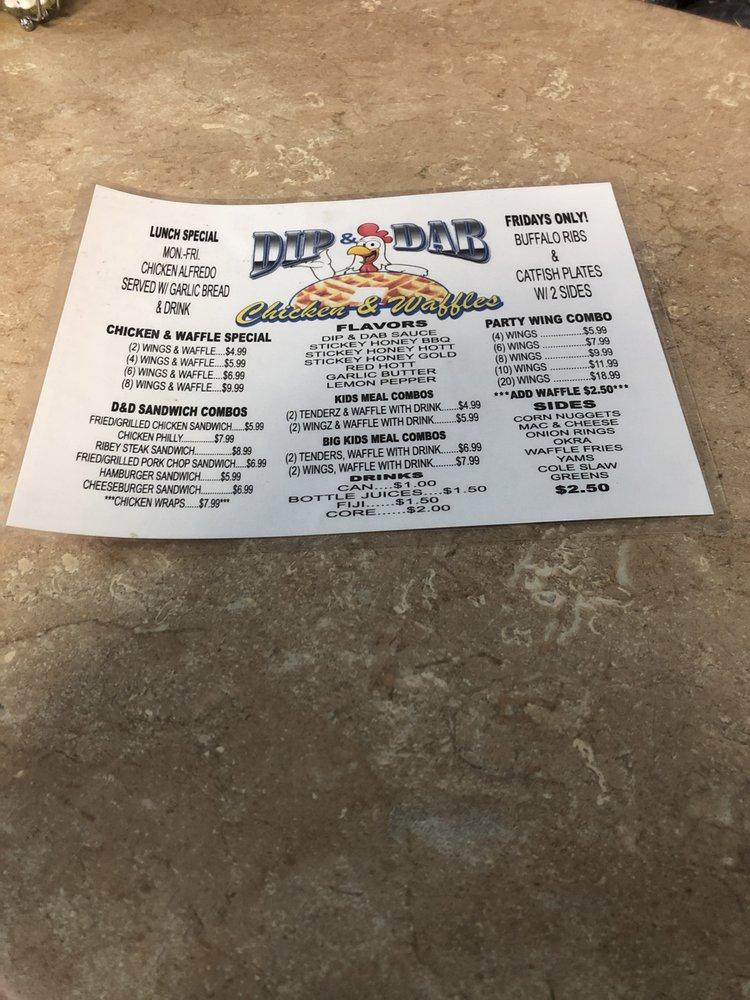 Menu at Dip & Dab Chicken & Waffles, West Memphis