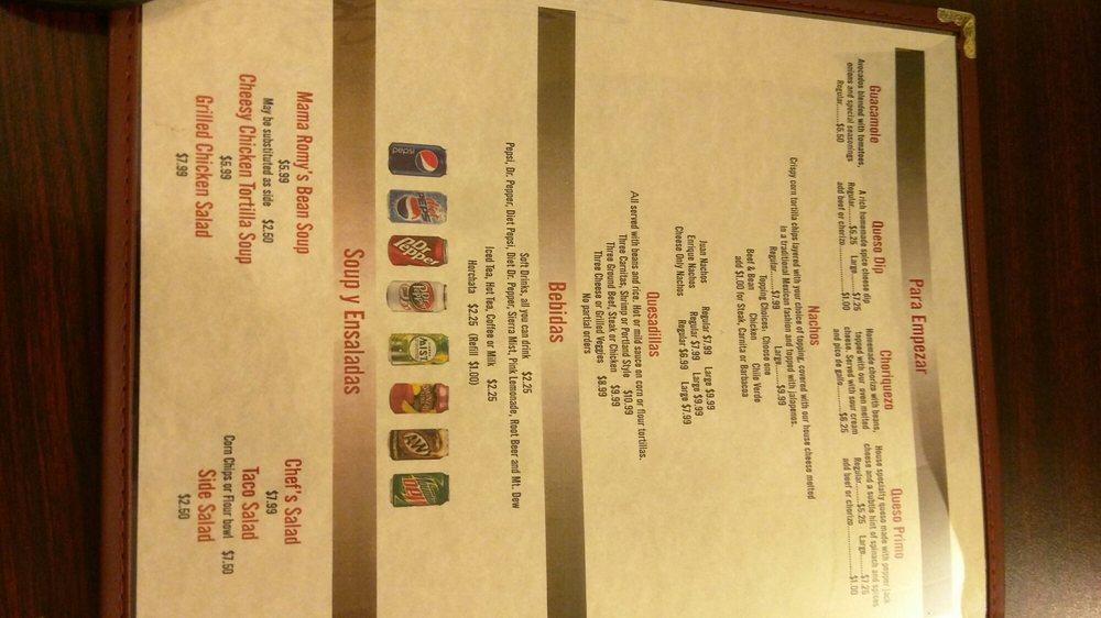 Menu at Casa Martinez restaurant, Derby, 204 W Greenway St