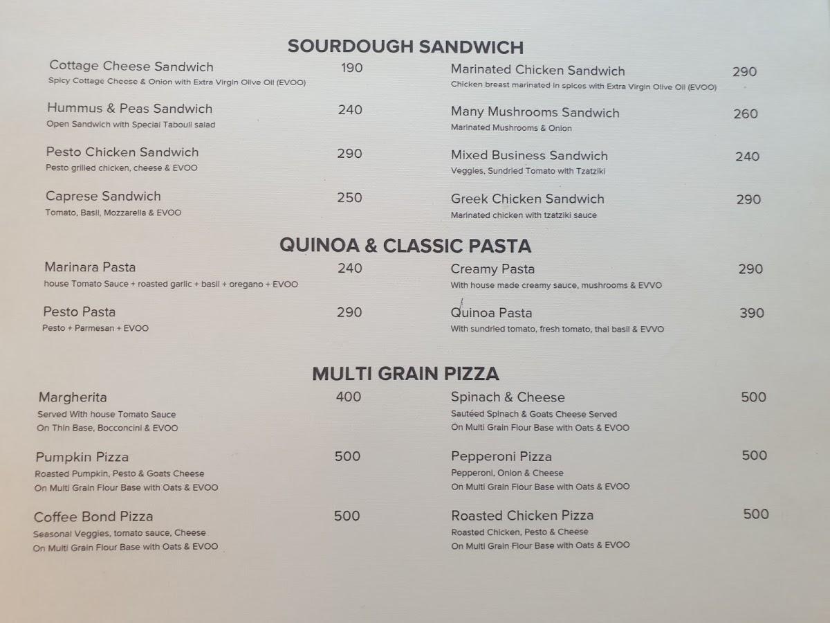 Menu at Coffee Bond, Gurugram, 99