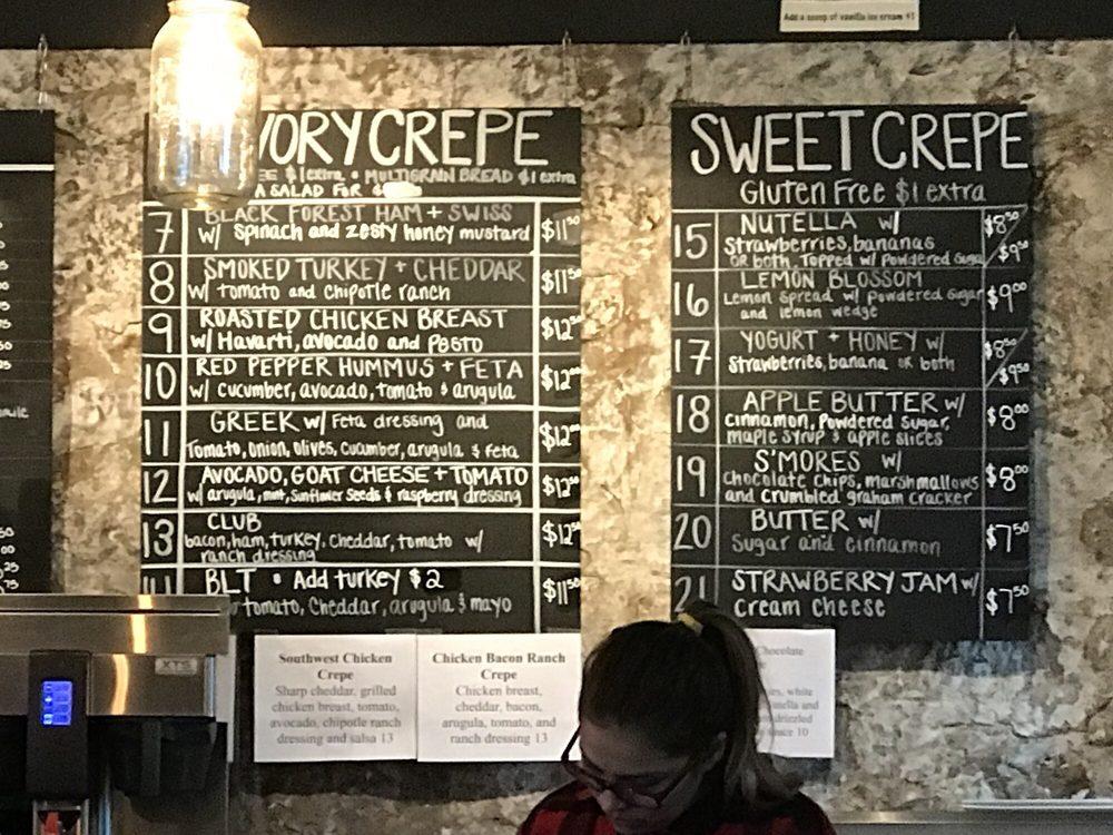 Menu at Nat's Nook cafe, Tisbury
