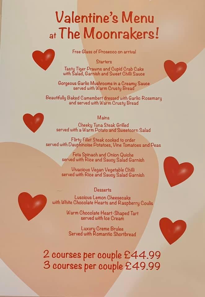 Menu at The Moonrakers Steakhouse Bar & Grill, Devizes