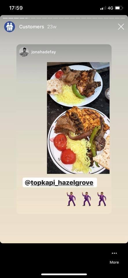 Menu at Topkapi Palace restaurant, Hazel Grove, 204 London Rd