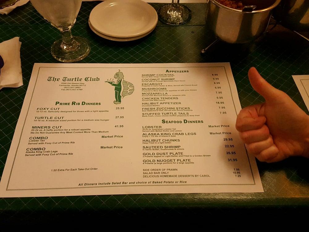 Carta de Turtle Club, Fairbanks, Old Steese Hwy N