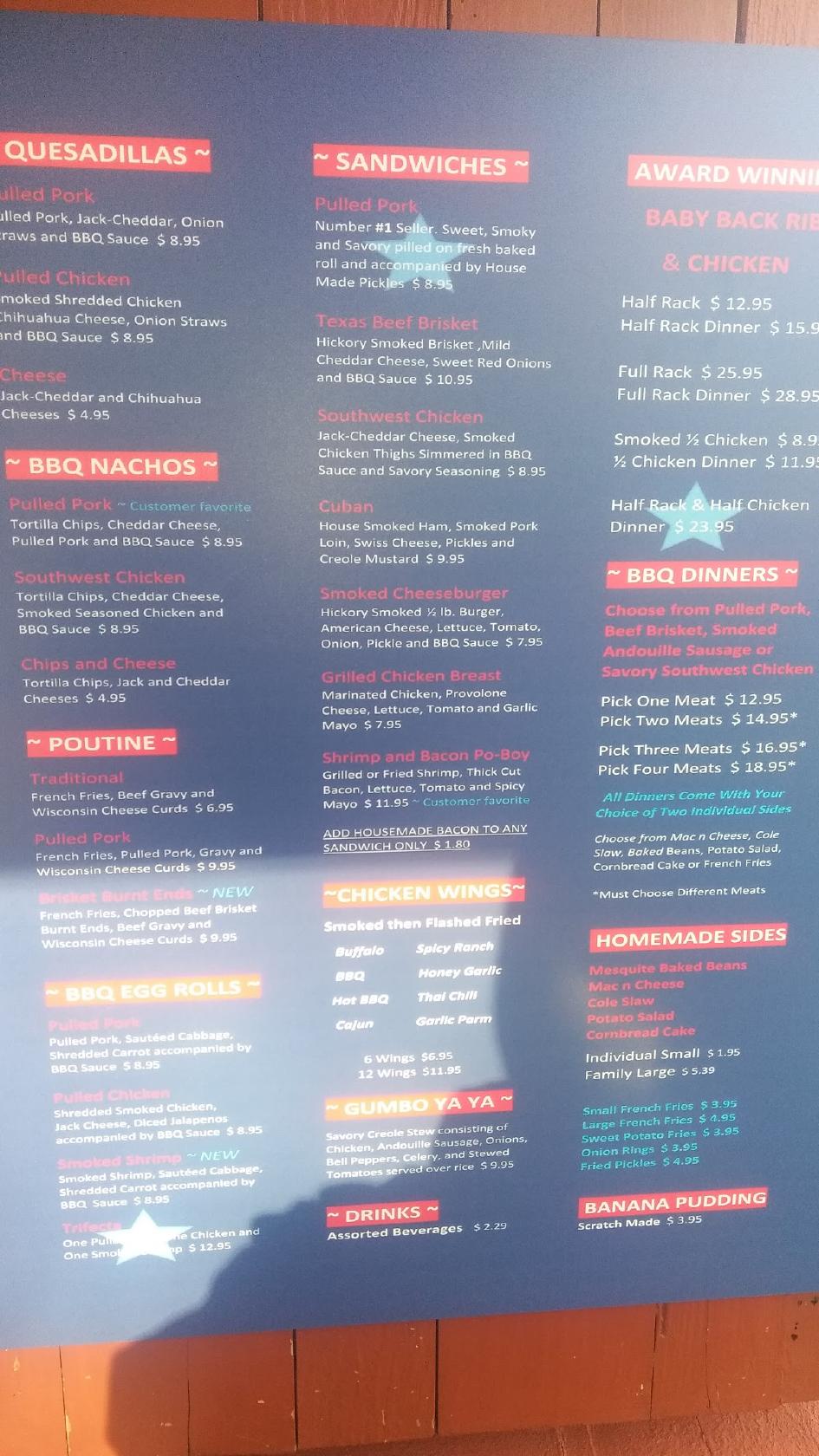 Menu at Two Brothers Bar-B-Q Catering Company, Presto