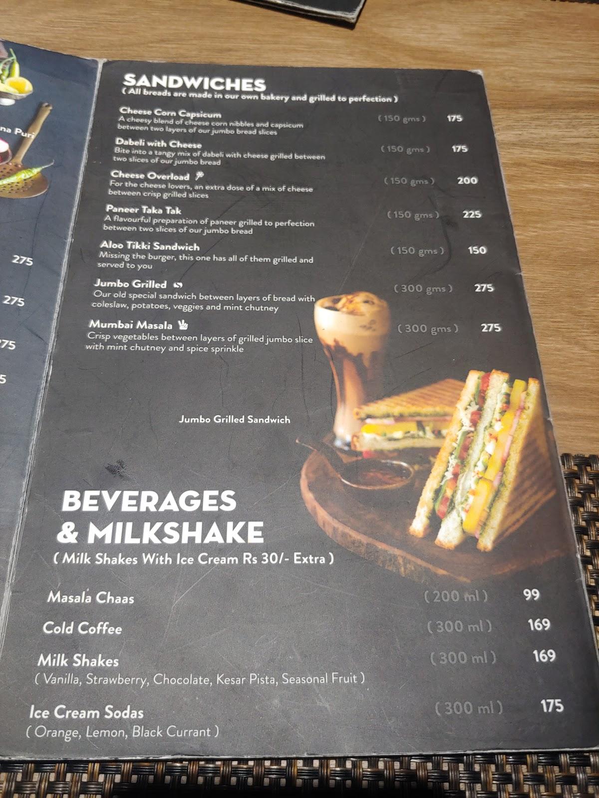 Menu at 1944 The Hocco Kitchen, Ahmedabad, 22 Amrapali Complex Bopal