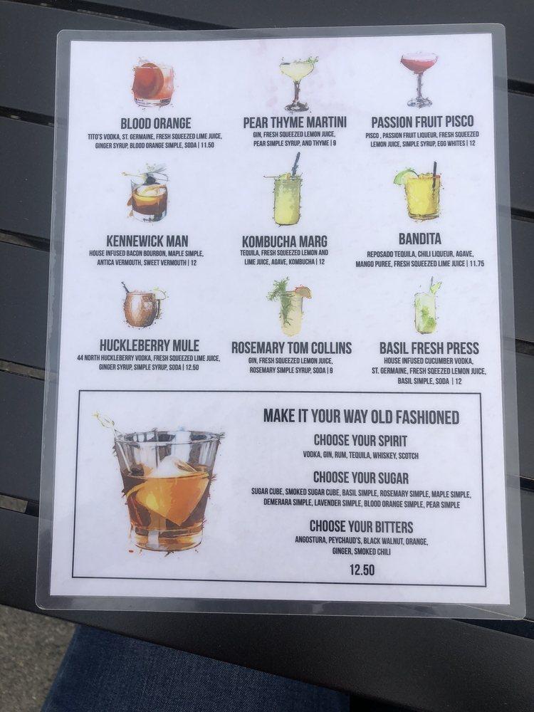 Menu at The Juice Box pub & bar, Pasco