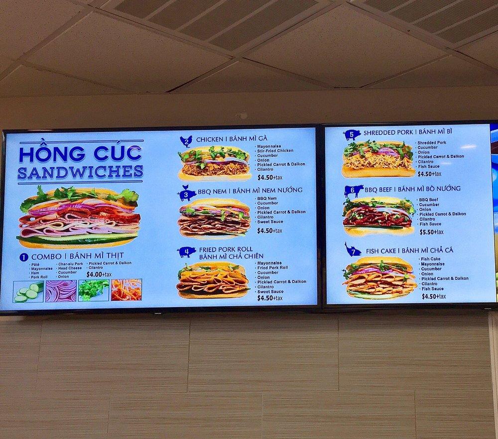Menu at Hong Cuc Grand Eatery pub & bar, Lowell