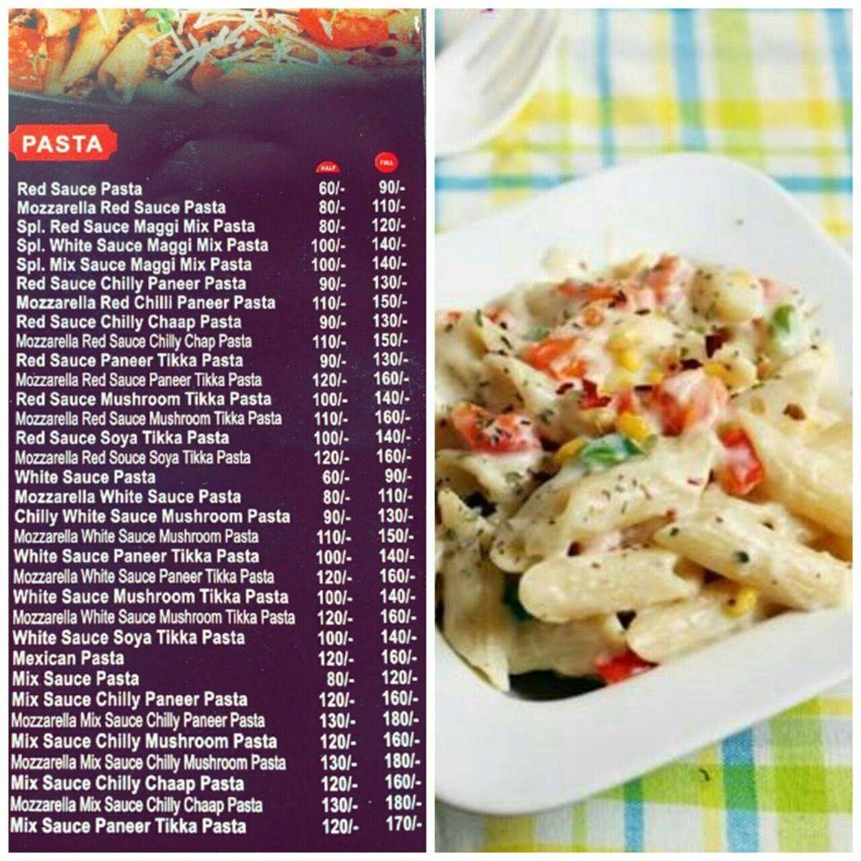 Menu at Second Home, Delhi, F-25/89 Sector-7 Rohini