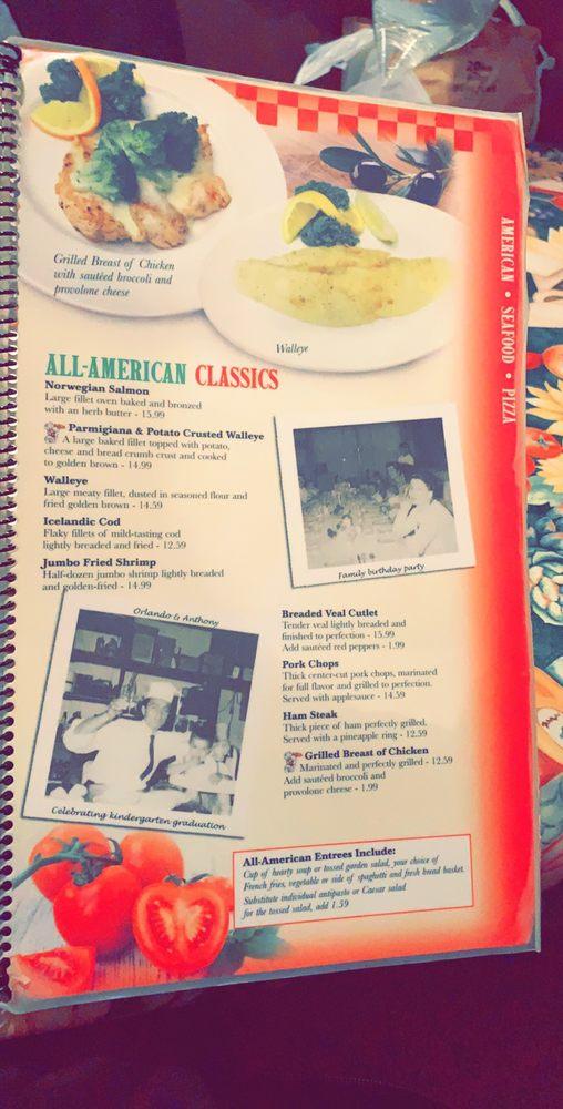 Menu at Villa Restaurant and Pizzeria, Eastpointe