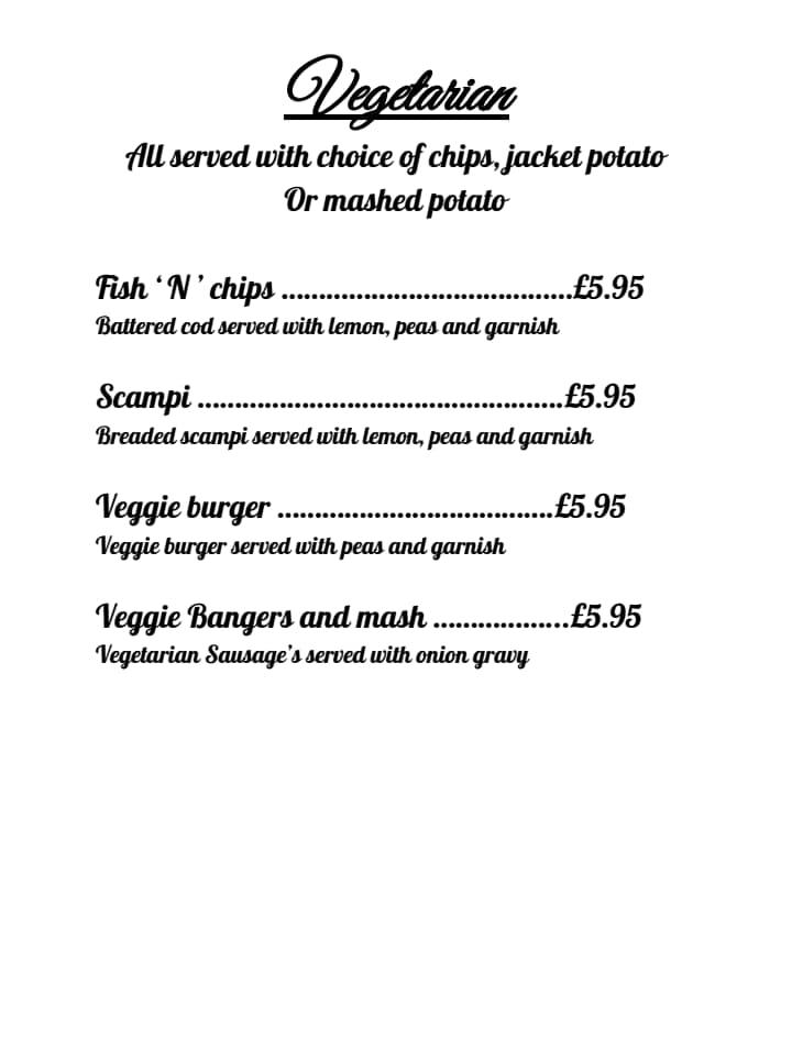 Menu at The Colliers Arms Porth pub & bar, Porth