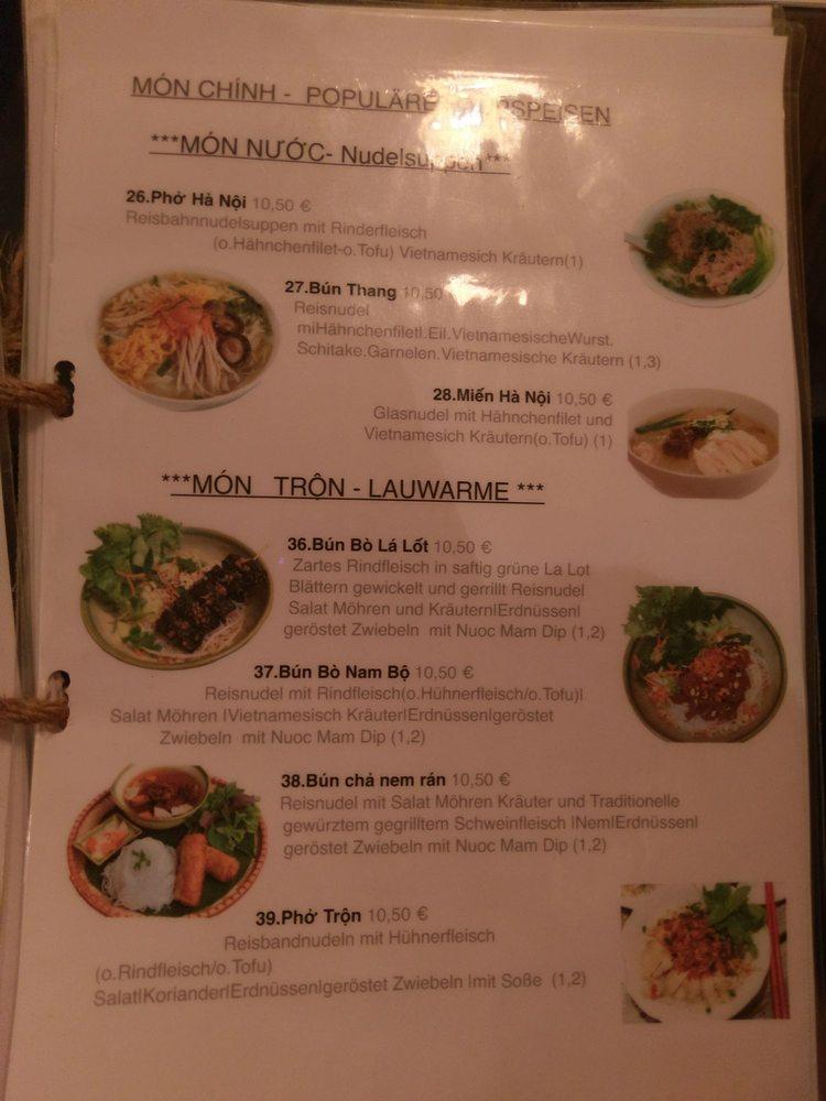 Carta del restaurante Ha Noi Cuisine, Fráncfort, Körberstraße 6