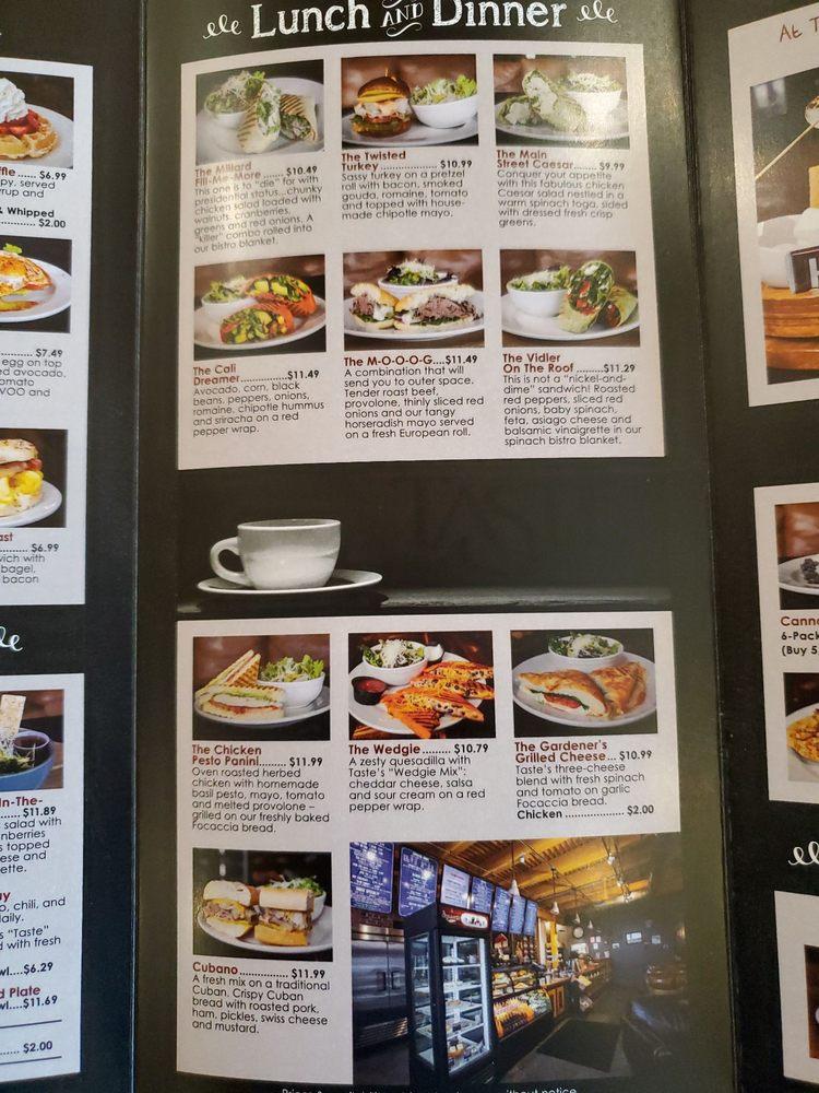 Menu at Taste Bistro & Coffee Bar, East Aurora