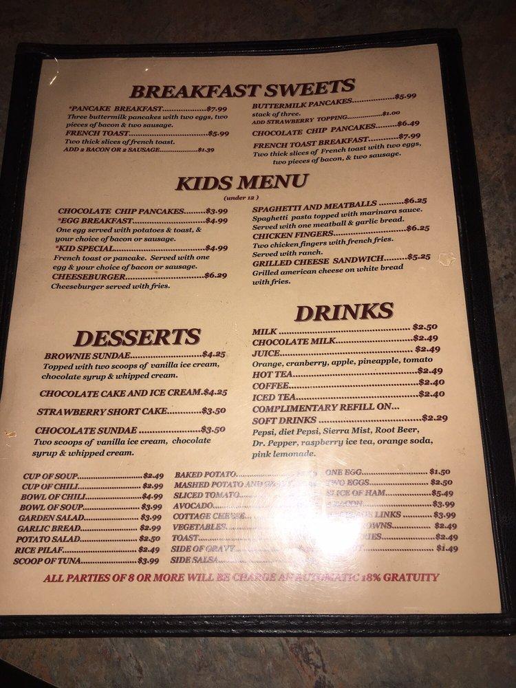 Menu at Town Center Lounge II pub & bar, North Las Vegas, W Cheyenne Ave