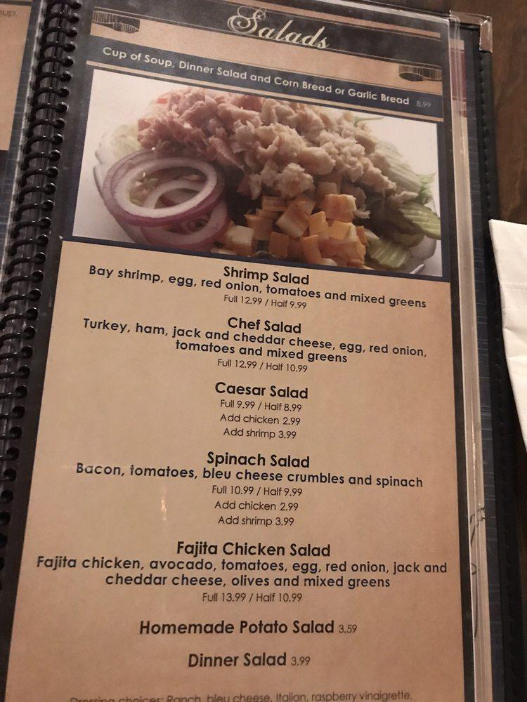 Menu at Deja Vu Restaurant, Redding