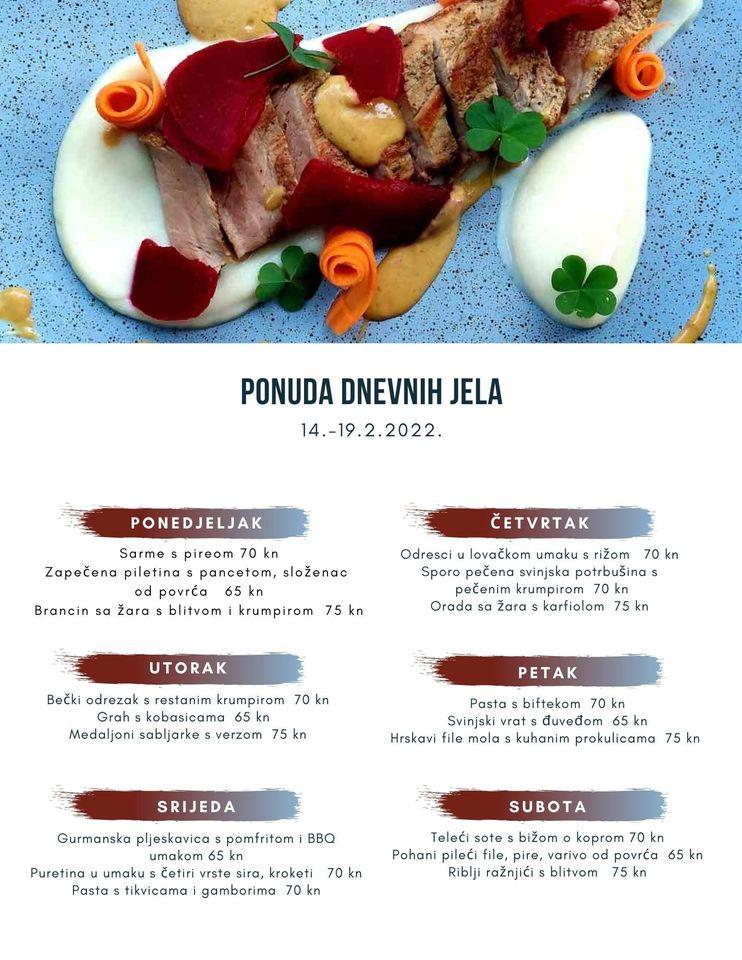 Menu at Flamingo restaurant, Mlini