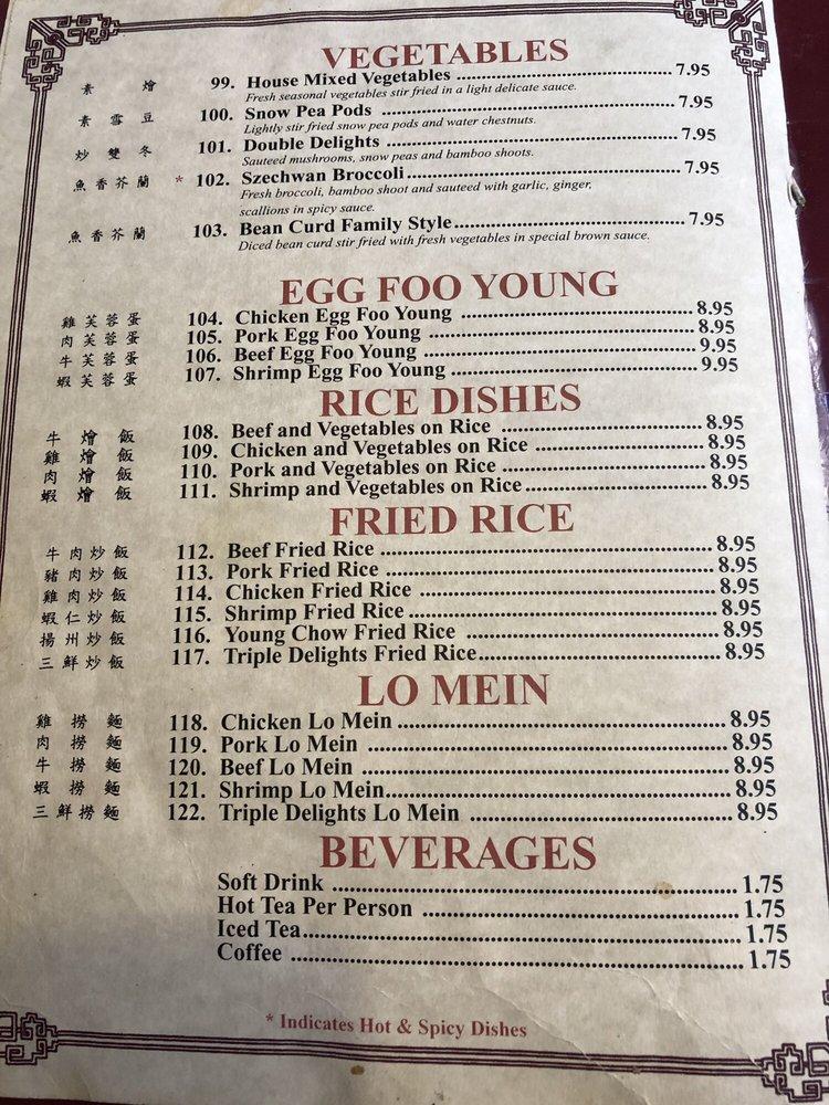 Menu at Red Dragon House restaurant, Kansas City