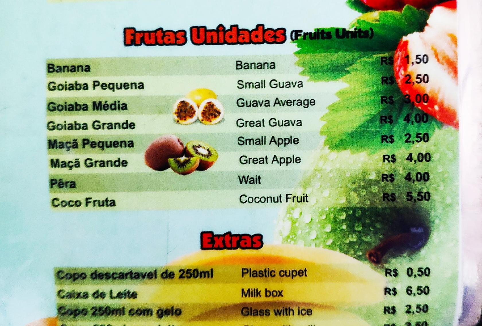 Menu em Sucos & Companhia pub & Bar, São Paulo, Terminal Rodoviário Tietê